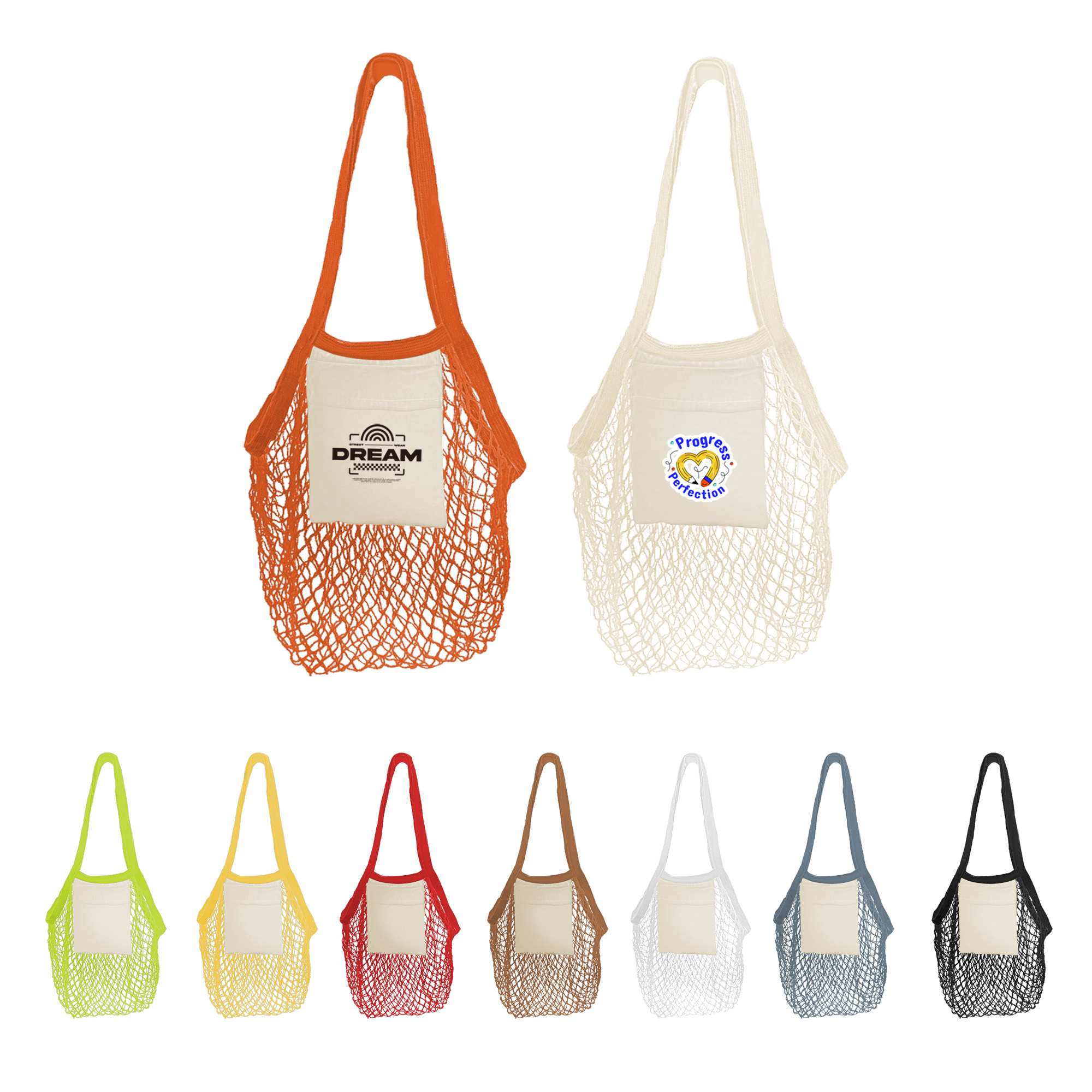 Mesh Foldaway Cotton Tote bag - VMA Promotional Products