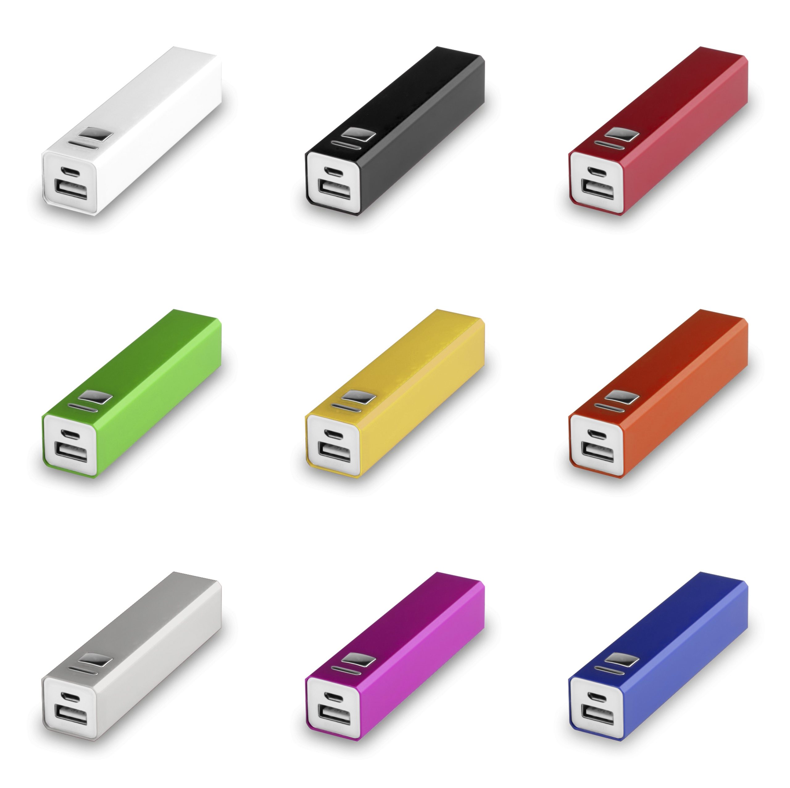 Power Bank 2,200mAh in Shiny Aluminium | Thazer