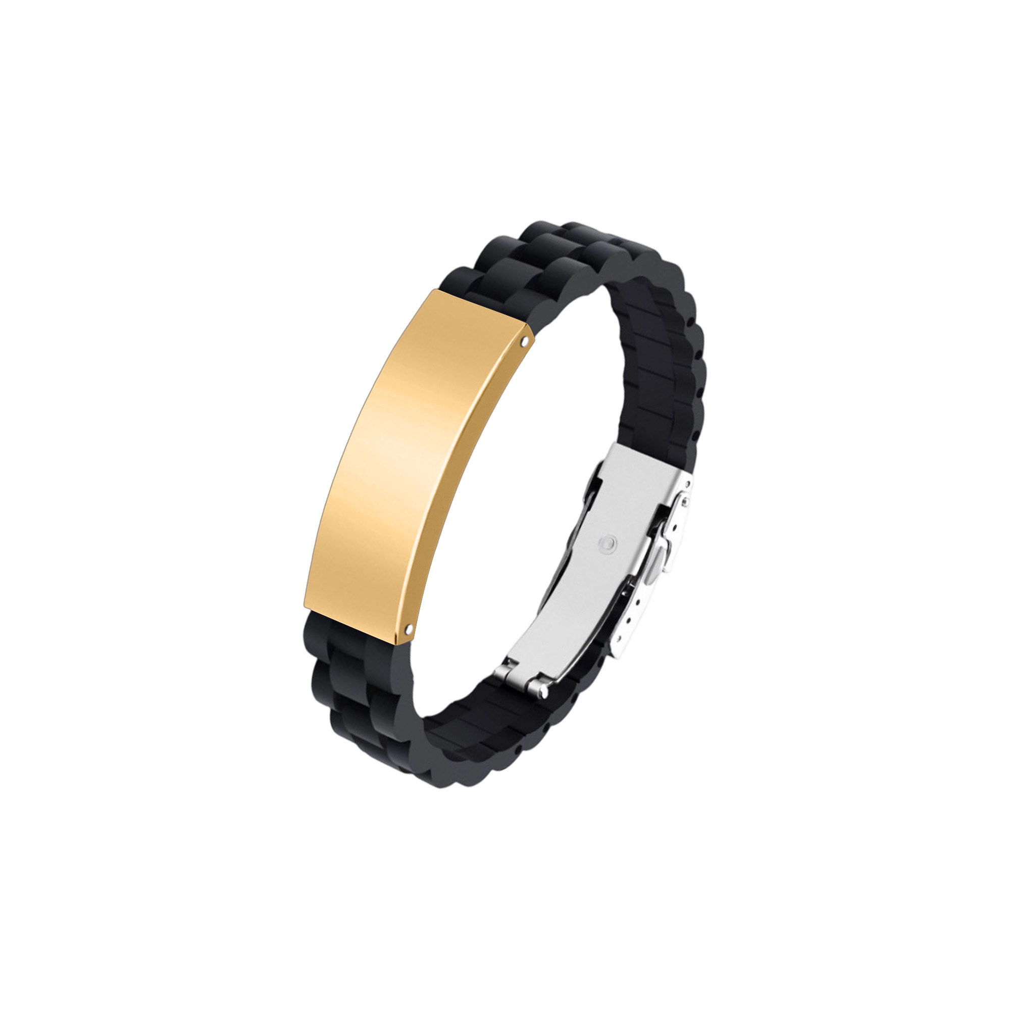 Folding Lock Clasp Metal Silica Bracelet - VMA Promotional Products