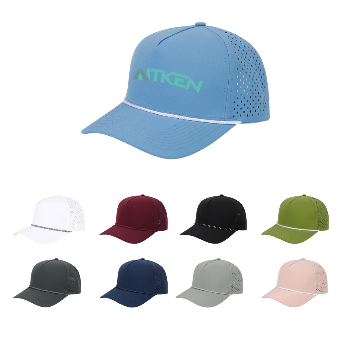 5 Panel Mesh Back Performance Rope Cap - VMA Promotional Products
