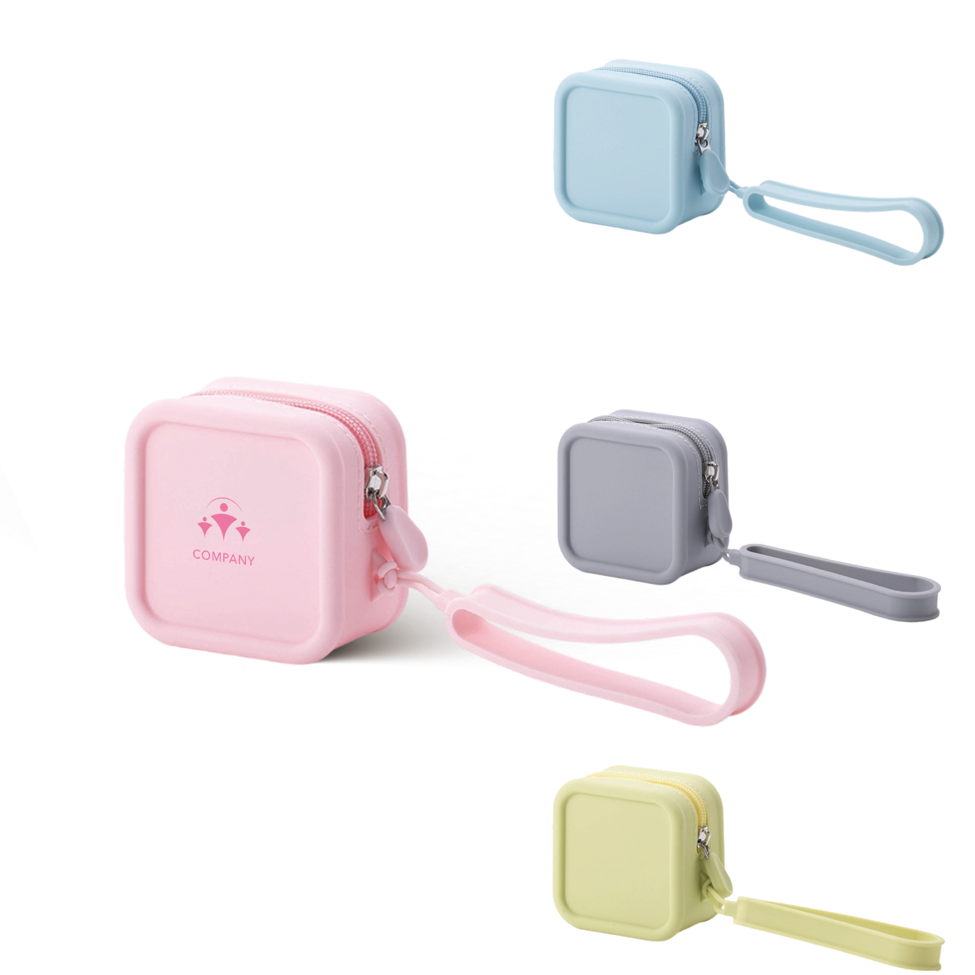 Square Silicone Coin Pouch - VMA Promotional Products