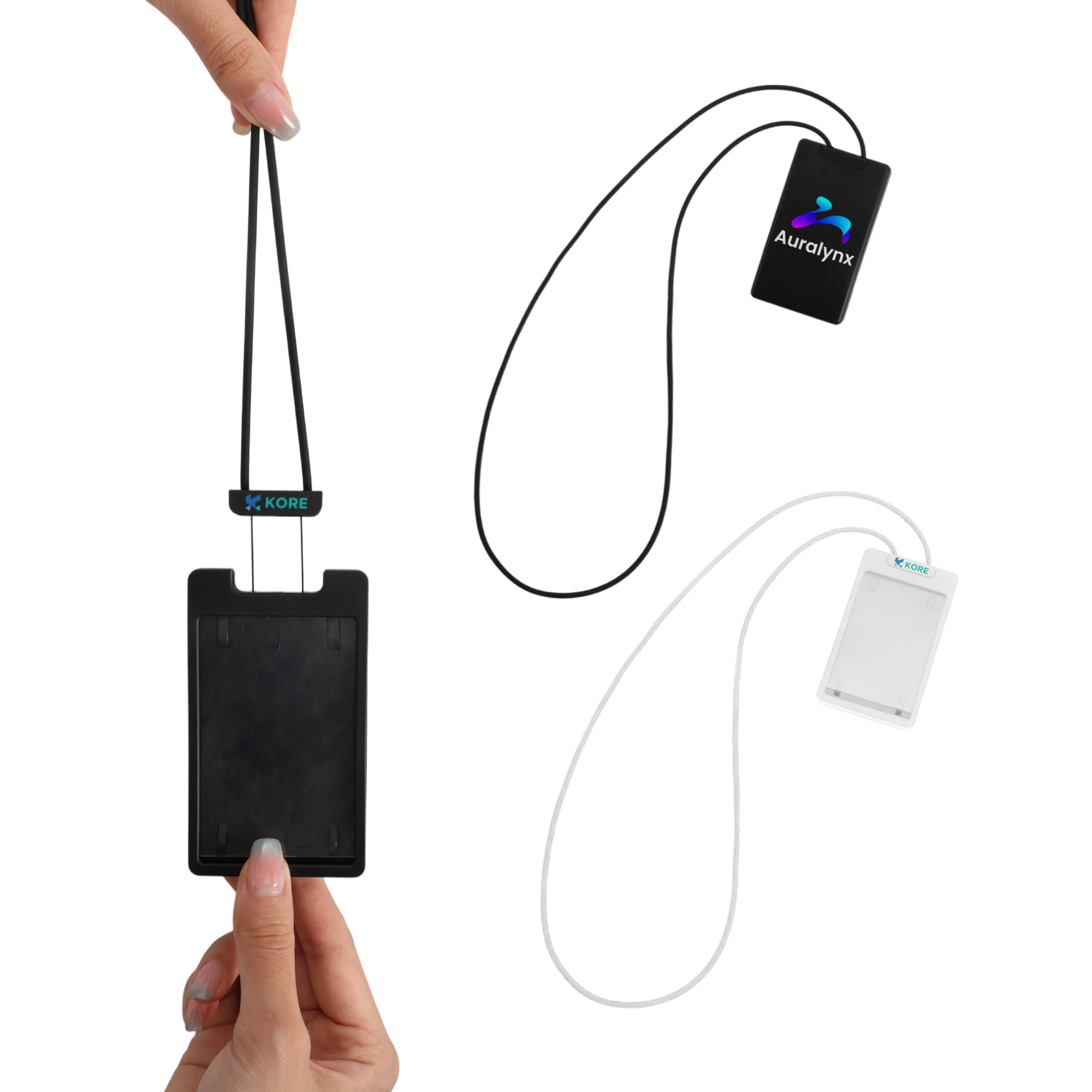 ABS Retractable Card Holder with Silicone Strap - VMA Promotional Products
